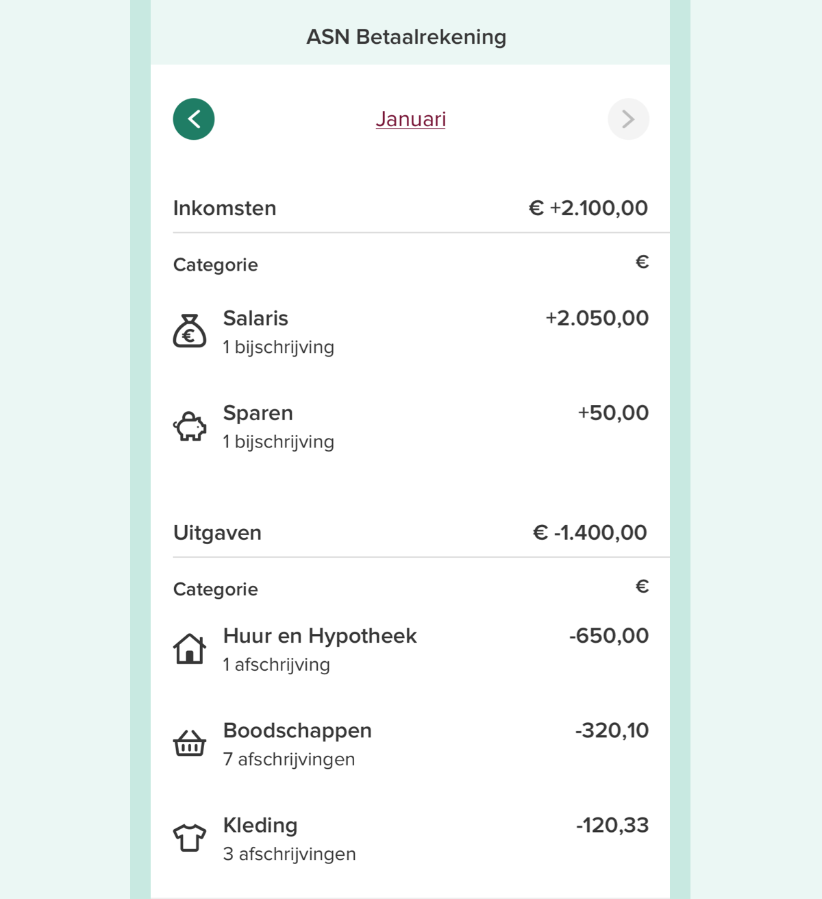 Nieuw in de ASN-app en ASN Online Bankieren - ASN Bank